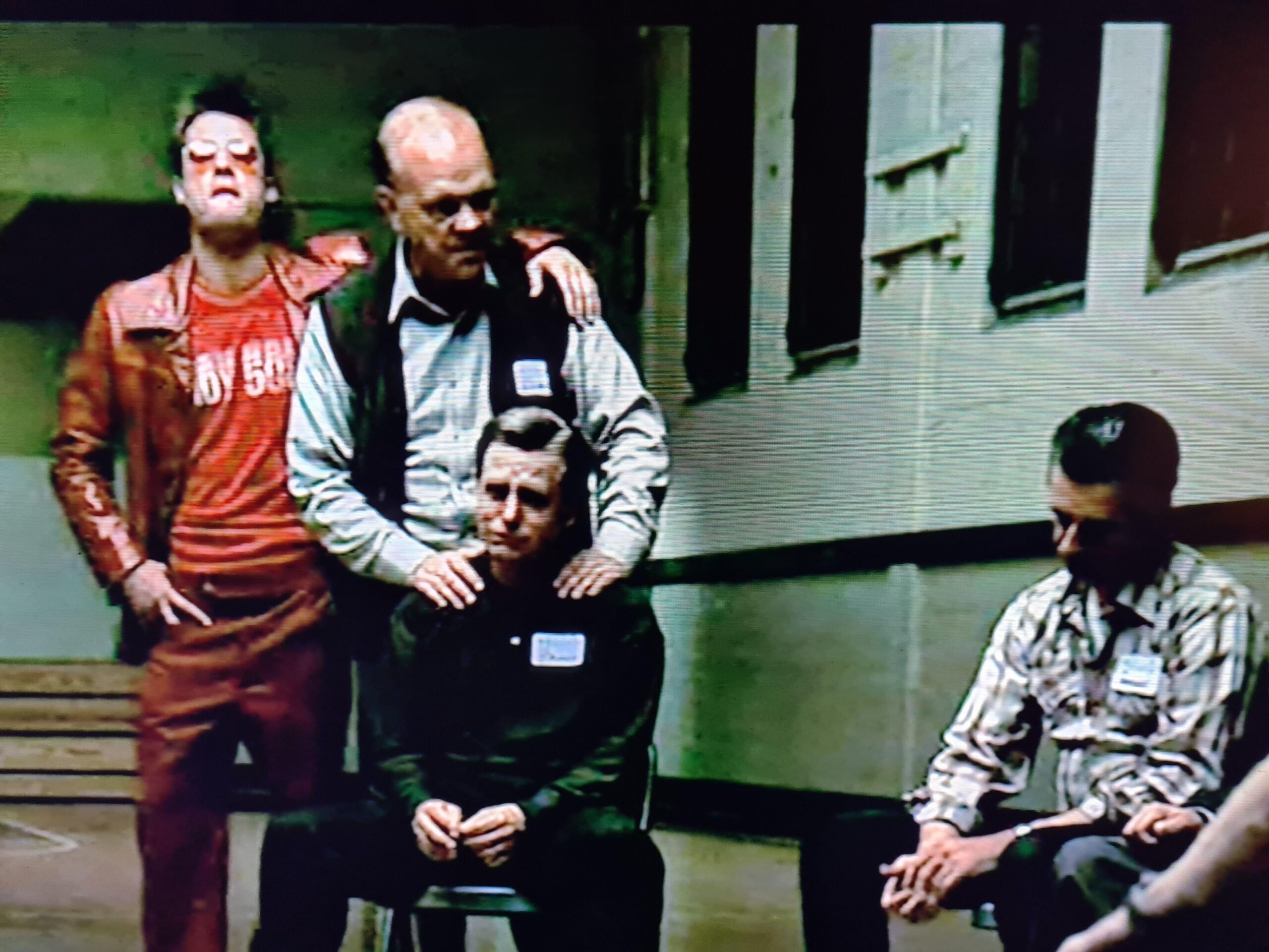 In Fight Club (1999), Tyler Durden flashes up for a frame during a ...