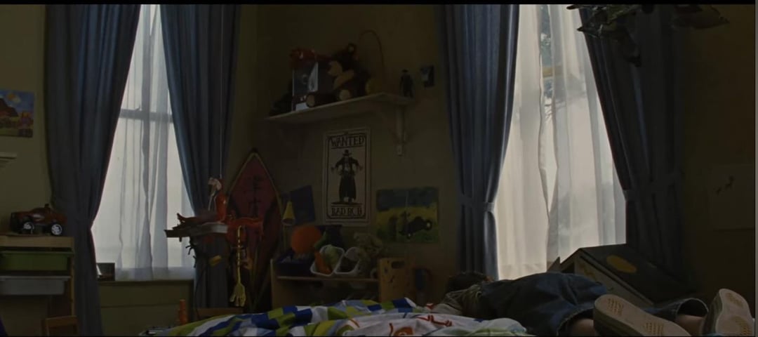 Looper (2012) there’s foreshadowing on Cid’s wall. - F*XOXO