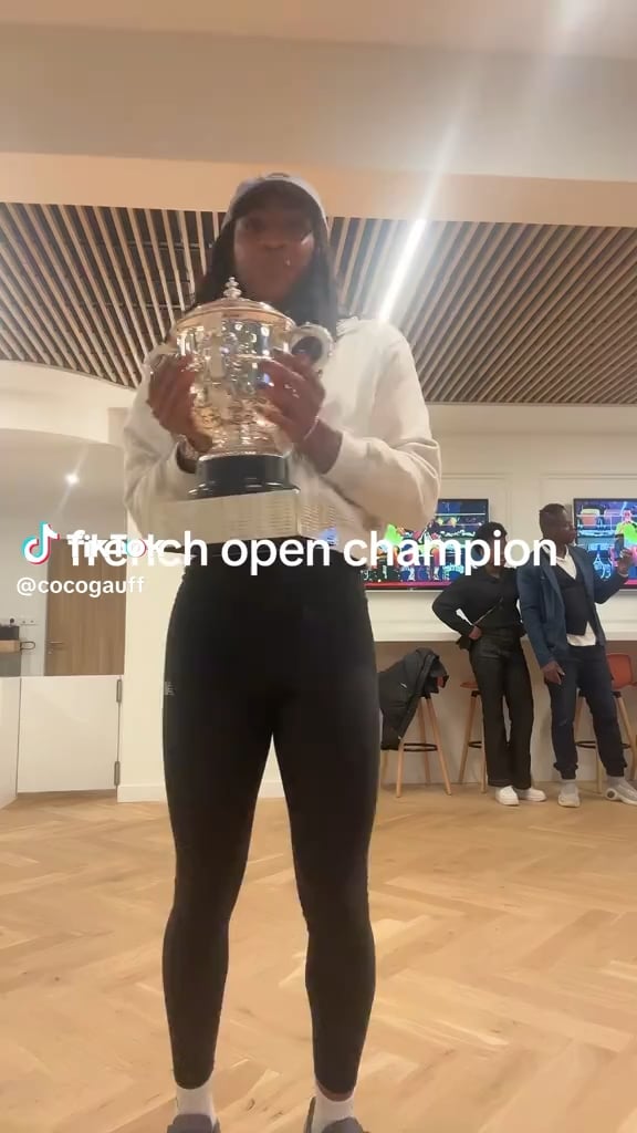 Coco Gauff posts TikTok celebrating her win at the French Open final ...