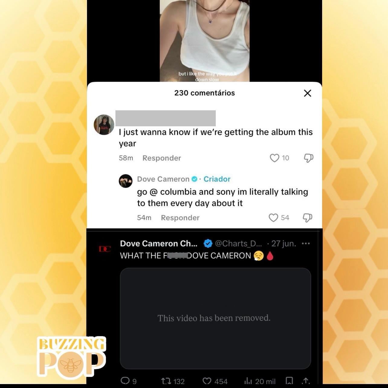 Dove Cameron reveals her record label is allegedly blocking her album ...
