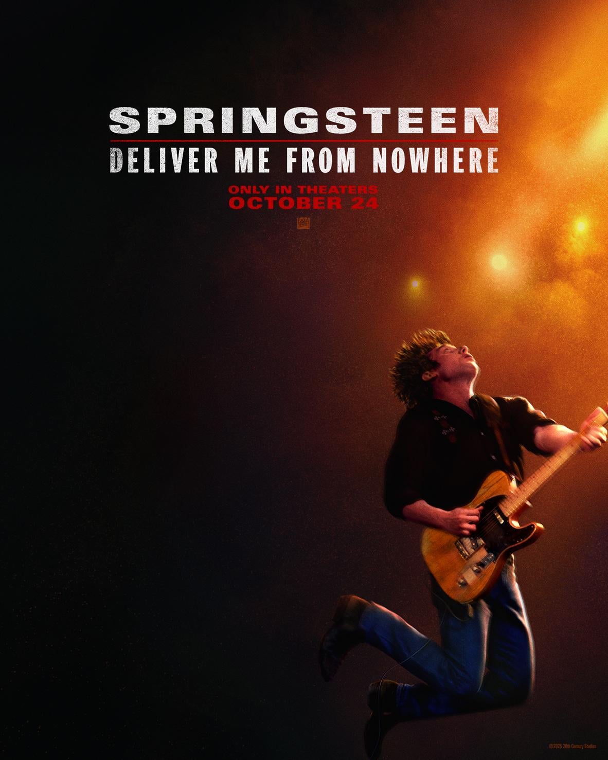 Official Poster for 'Springsteen: Deliver Me from Nowhere' Starring ...