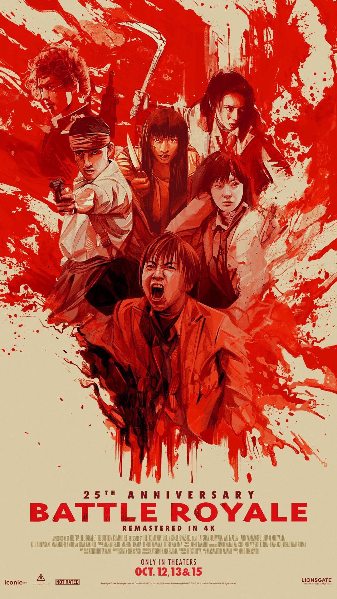 Official 25th Anniversary Poster for ‘Battle Royale’, Returning to ...