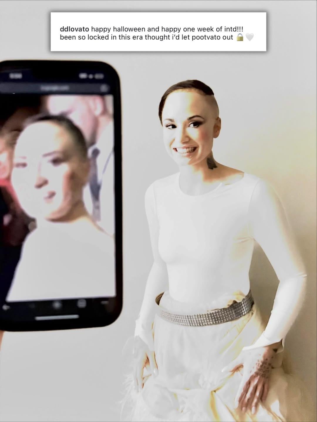 Demi Lovato dressed up as Poot for Halloween: “been so locked in this ...