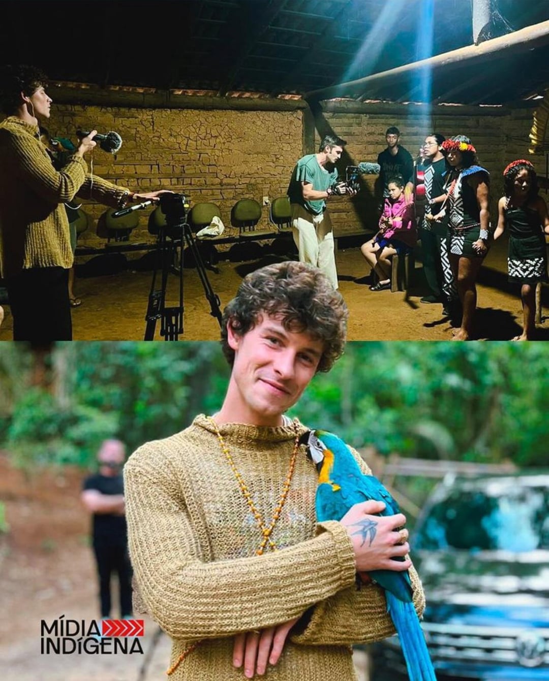 Shawn Mendes visited the Jaraguá Indigenous Land in São Paulo where he ...