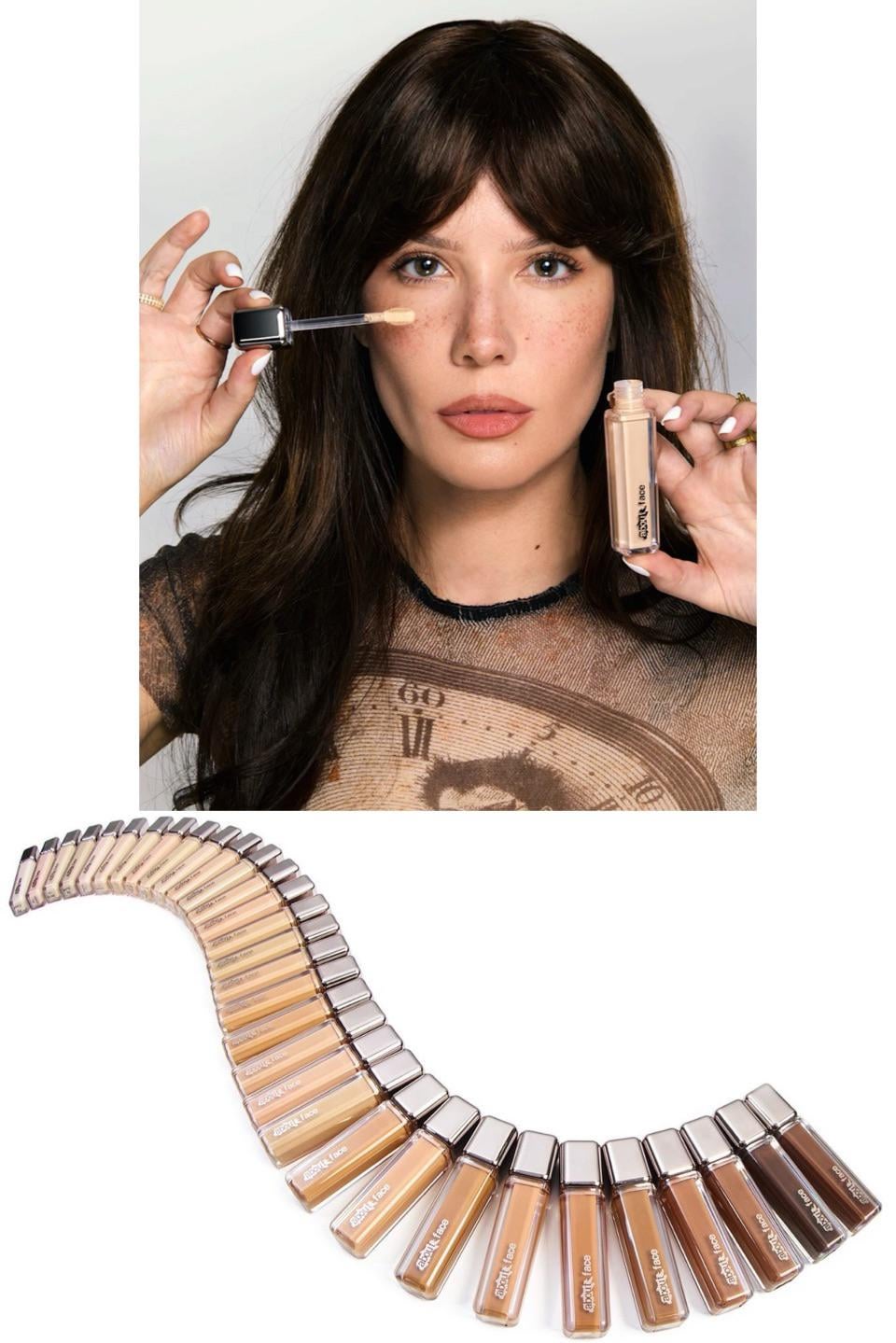 Halsey’s beauty brand About-Face is facing criticism for lack of shade ...