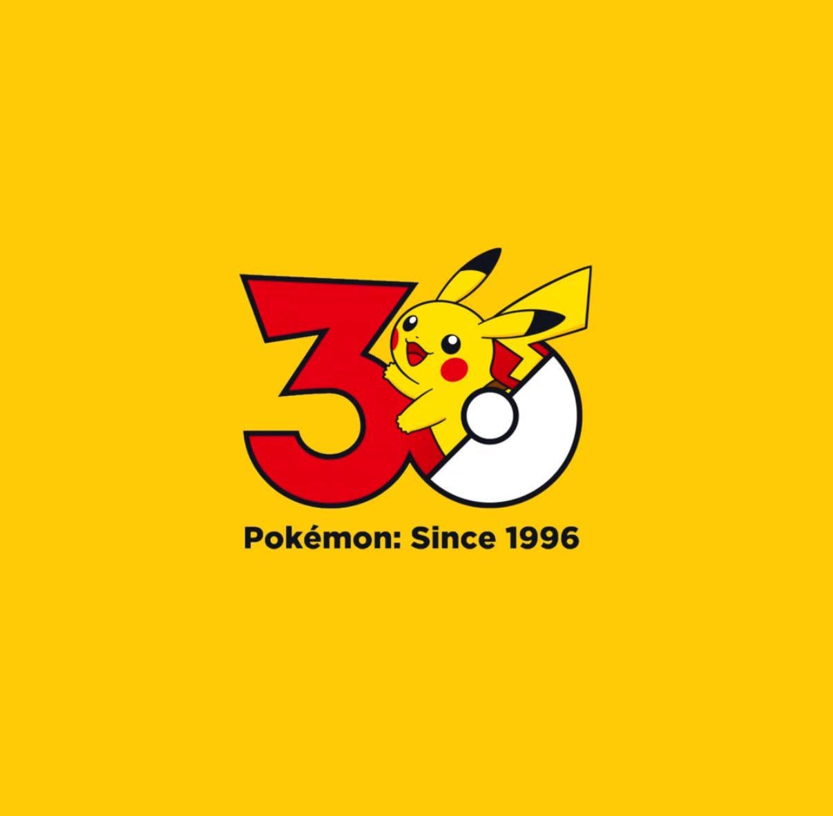 Official logo for the 30th anniversary of Pokémon - F*XOXO