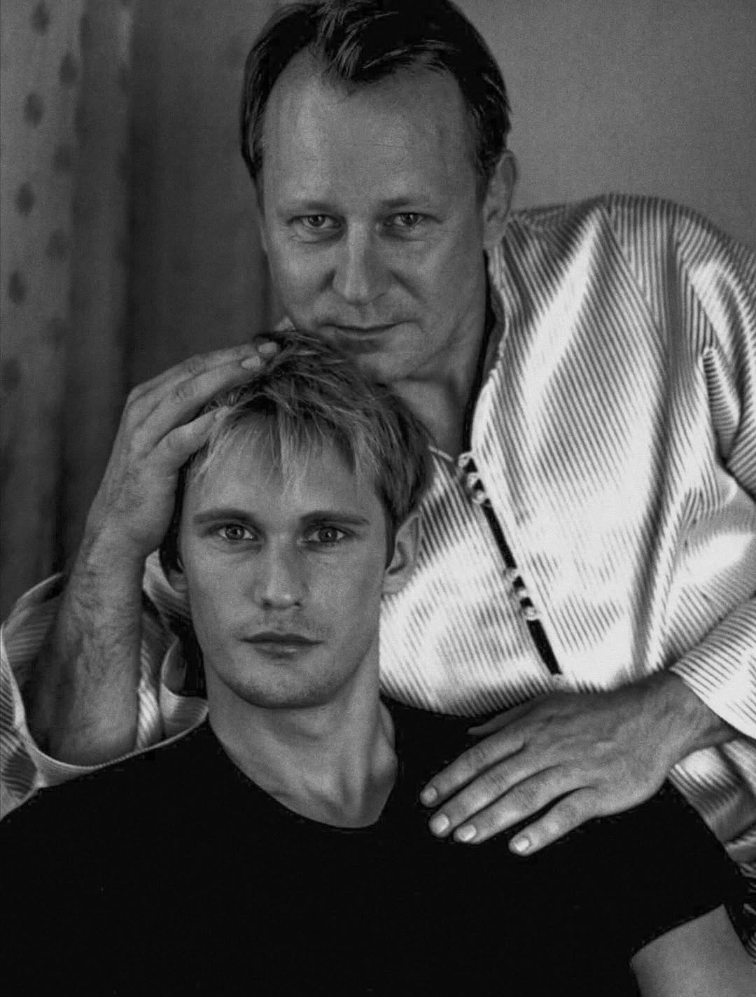 Alexander and Stellan Skarsgård in 2005 vs 2025 - F*XOXO