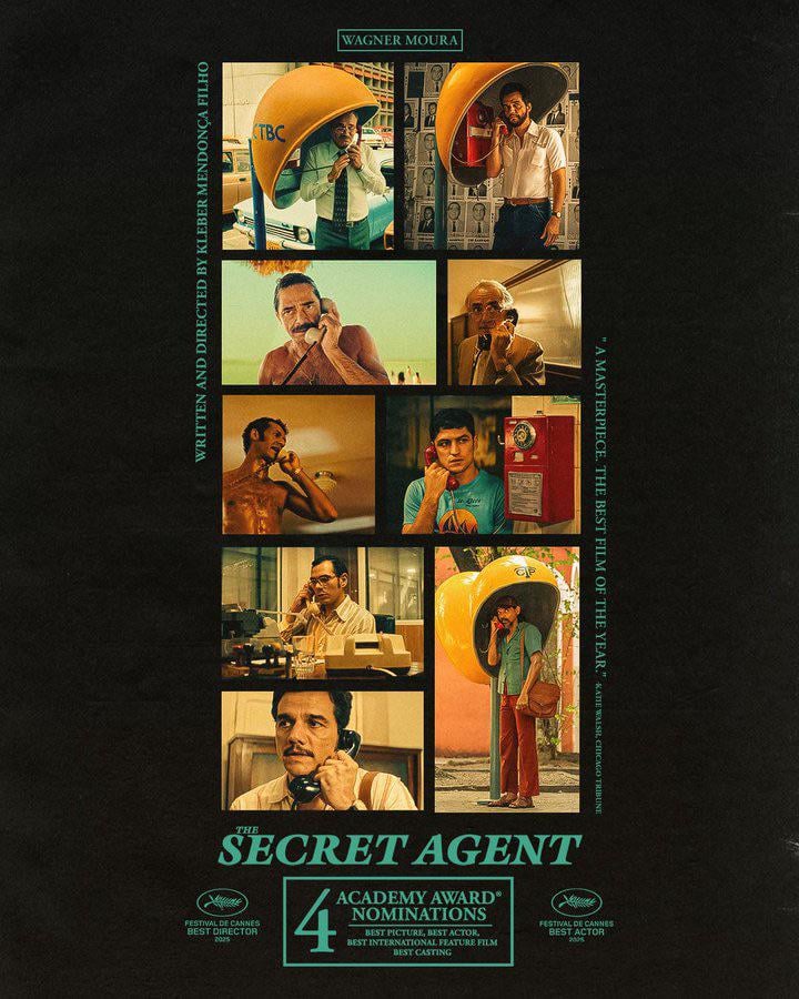 THE SECRET AGENT new poster celebrating its Best Casting Oscar ...