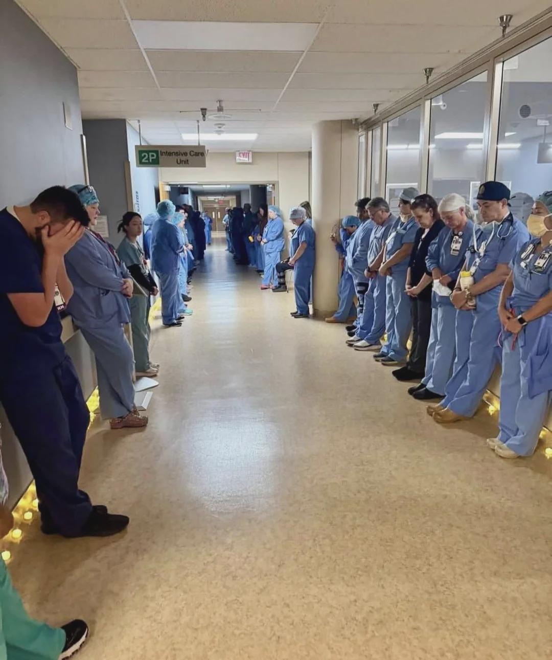 Alex Pretti’s coworkers take a moment of silence this morning. - F*XOXO