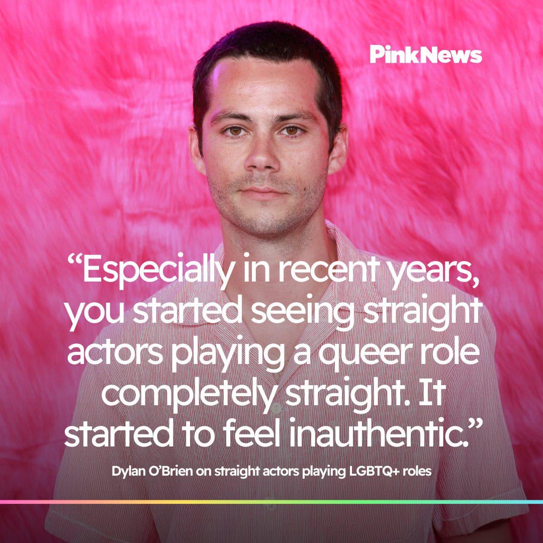 Twinless actor Dylan O'Brien gives his opinion on straight actors ...