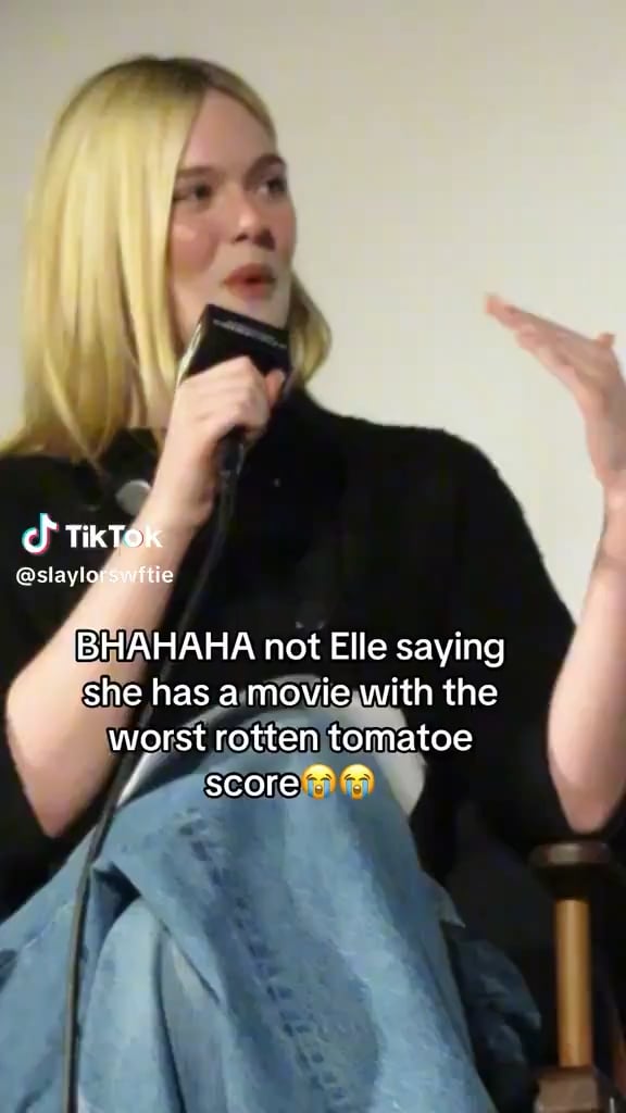 Elle Fanning jokes about having a movie with the worst Rotten Tomatoes ...